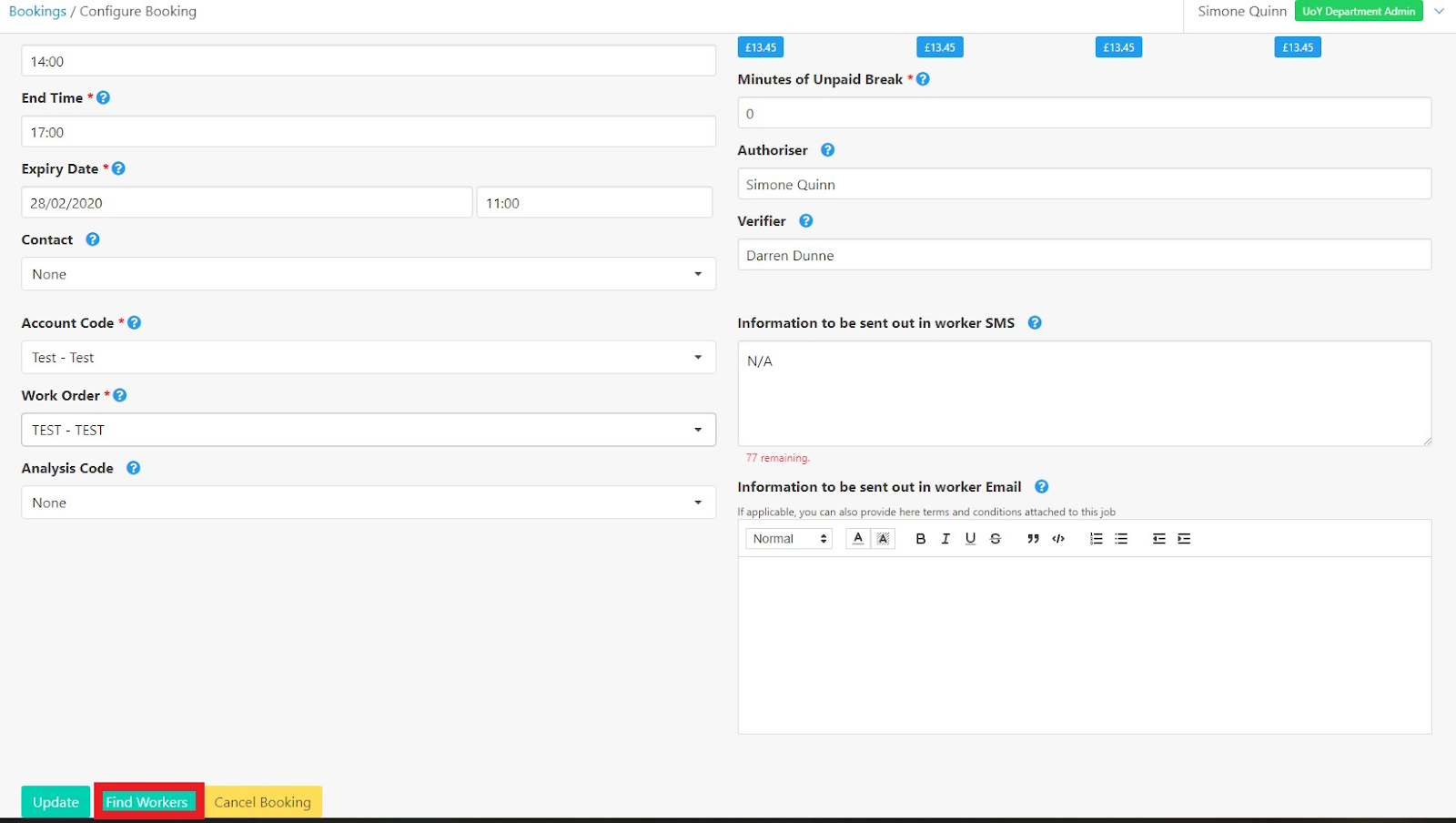 How to add workers to a booking – Help Centre: Human Resources ...