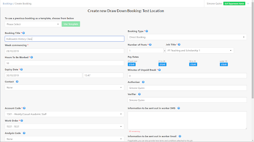 How to create a repeat booking – Help Centre: Human Resources ...