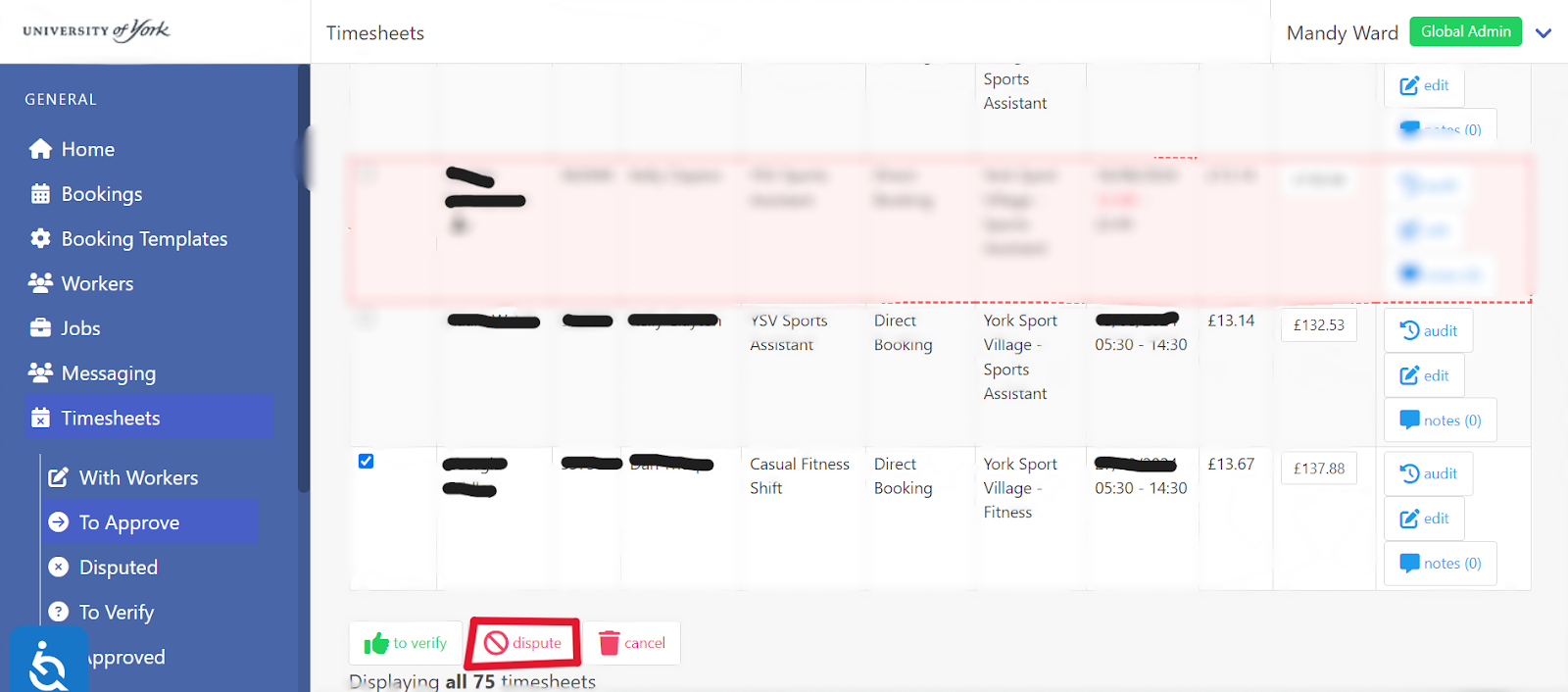 Timesheet approval process – Help Centre: Human Resources, University ...
